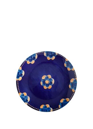 Luxuria Majolica Lacivert 4 Kişilik Seramik Yemek Takımı Çok Renkli