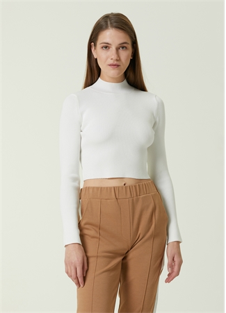 Beymen Club Kadın Ekru Dik Yaka Ribli Dar Kazak Bej S