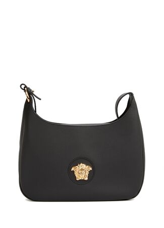 Versace Kadın Siyah Medusa Detaylı Deri Omuz Çantası EU Versace Kadın Siyah Medusa Detaylı Deri Omuz Çantası EU