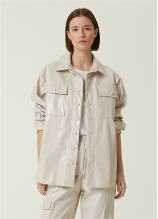 Beymen Club Kadın Ekru Cep Detaylı Gömlek Bej M