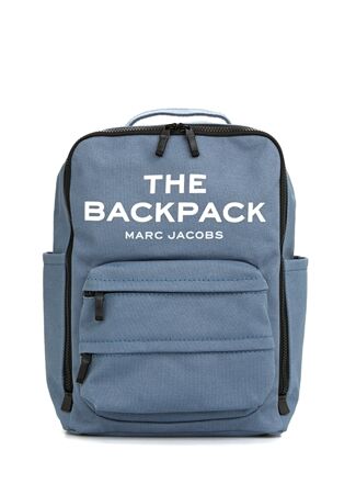 Marc Jacobs (The) Kadın Mavi Logo Baskılı Sırt Çantası EU