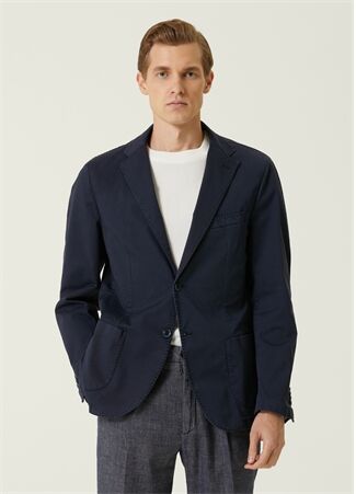 Pal Zileri Erkek Lacivert Kelebek Yaka Ceket 50 IT