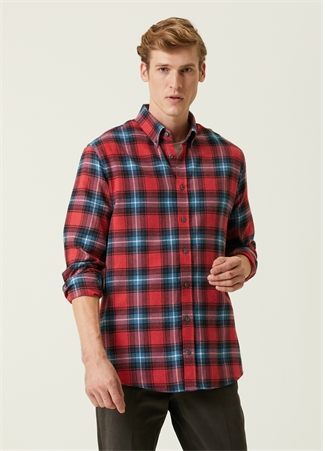 Beymen Collection Erkek Comfort Fit Kırmızı Ekoseli Gömlek S EU Beymen Collection Erkek Comfort Fit Kırmızı Ekoseli Gömlek S EU