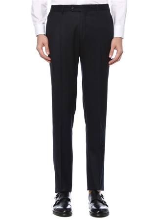 Beymen Collection Erkek Drop 8 Lacivert Yün Pantolon 50 EU