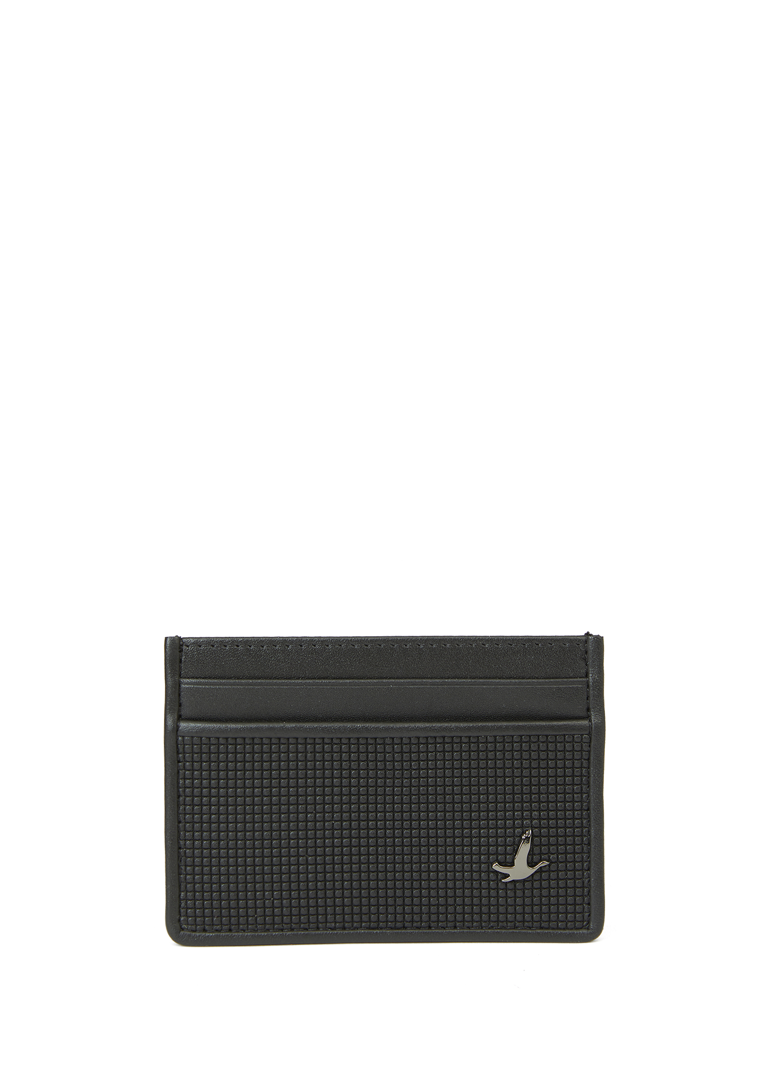 Black Beymen Club Black Men Black Square Textured Men's Leather Card ...