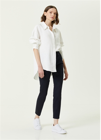 Tory Burch Kadın Lacivert Dar Paça Pantolon 26 Eu Tory Burch Kadın Lacivert Dar Paça Pantolon 26 Eu