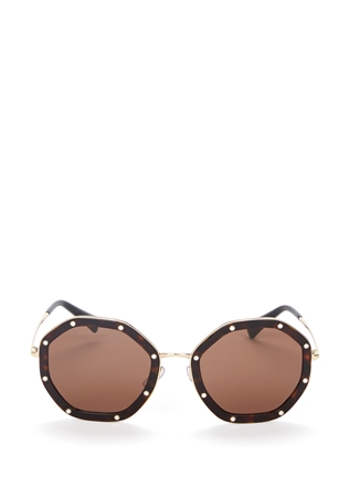 Valentino Kadın Turtle Desenli Troklu Güneş Gözlüğü 55 EU Valentino Kadın Turtle Desenli Troklu Güneş Gözlüğü 55 EU