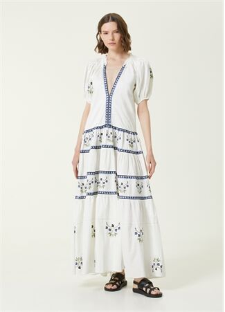 Lug Von Siga Kadın Elbise Beyaz 36 Eu