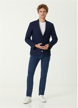 Beymen Club Erkek Slim Fit Mavi Spor Pantolon 46