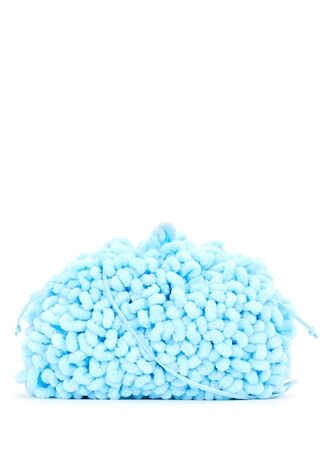 Bottega Veneta Kadın Mavi Peluş Omuz Çantası Eu