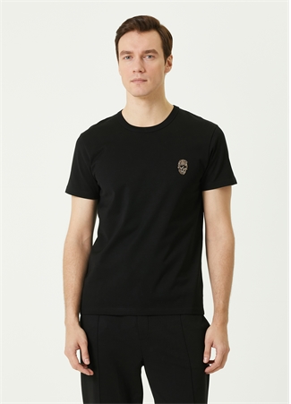 Alexander McQueen Erkek Siyah İşlemeli Kuru Kafa Detaylı T-shirt S EU Alexander McQueen Erkek Siyah İşlemeli Kuru Kafa Detaylı T-shirt S EU