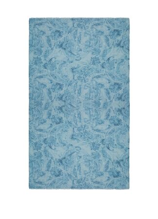 Beymen Collection Kadın Mavi Desenli Şal EU