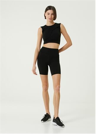 Saude Kadın Tino Siyah Biker Tayt S EU