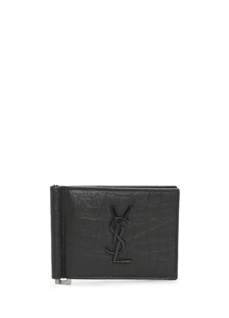 Erkek Siyah Dokulu Logo Detaylı Deri Kartlık EU Erkek Siyah Dokulu Logo Detaylı Deri Kartlık EU