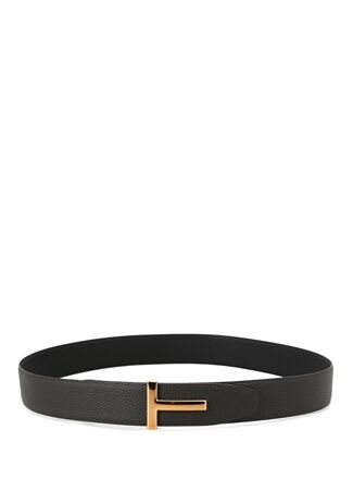 Tom Ford Erkek Siyah Logo Tokalı Deri Kemer 95 EU Tom Ford Erkek Siyah Logo Tokalı Deri Kemer 95 EU