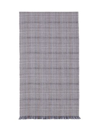 Beymen Club Kadın Gri Ekose Desenli Atkı Bej EU