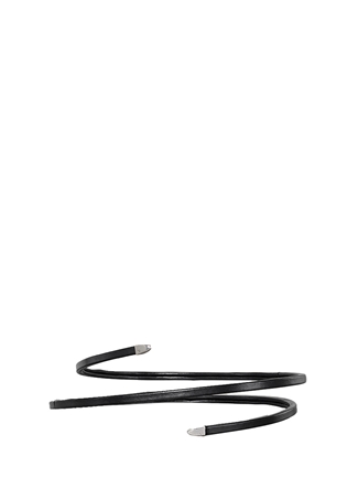 Bottega Veneta Kadın Siyah Bele Sarmalı Deri Kemer S EU Bottega Veneta Kadın Siyah Bele Sarmalı Deri Kemer S EU