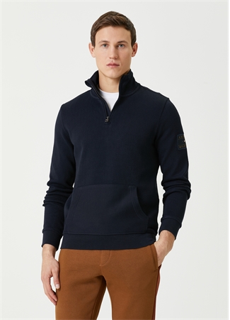 Tommy Hilfiger Erkek Herringbone Lacivert Organik Pamuk Sweatshirt XL EU Tommy Hilfiger Erkek Herringbone Lacivert Organik Pamuk Sweatshirt XL EU
