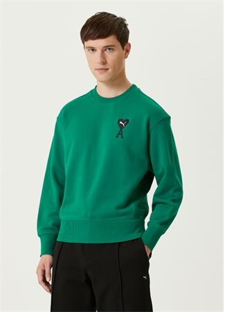 Puma Kadın Sweatshirt Yeşil M Eu