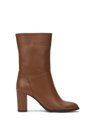 Divarese Kadın Taba Deri Bot Turuncu 36 EU