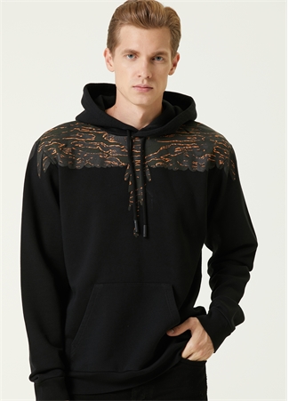 Marcelo Burlon Erkek Wings Siyah Kapüşonlu Sweatshirt XS EU Marcelo Burlon Erkek Wings Siyah Kapüşonlu Sweatshirt XS EU