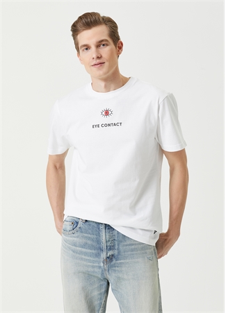 Cult of Cuddle Erkek Eye Contact Beyaz Baskı Detaylı T-shirt S EU Cult of Cuddle Erkek Eye Contact Beyaz Baskı Detaylı T-shirt S EU