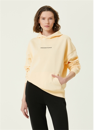 Freedom Of Space Kadın Bej Kapüşonlu Baskılı Sweatshirt Xs Eu Freedom Of Space Kadın Bej Kapüşonlu Baskılı Sweatshirt Xs Eu