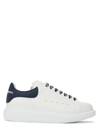Alexander McQueen Kadın Oversized Beyaz Lacivert Sneaker 35 EU Alexander McQueen Kadın Oversized Beyaz Lacivert Sneaker 35 EU