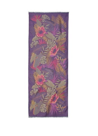 Etro Erkek Colorblocked Çiçek Desenli Atkı Mavi EU Etro Erkek Colorblocked Çiçek Desenli Atkı Mavi EU