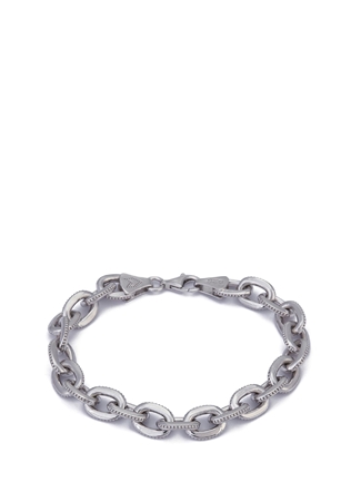 AW by Atolyewolf Erkek Silver Zincir Formlu Gümüş Rengi Bileklik Gri EU AW by Atolyewolf Erkek Silver Zincir Formlu Gümüş Rengi Bileklik Gri EU