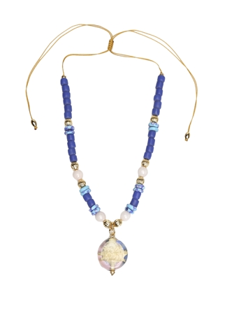 Tohum Design Kadın Charm Mavi Kolye EU Tohum Design Kadın Charm Mavi Kolye EU