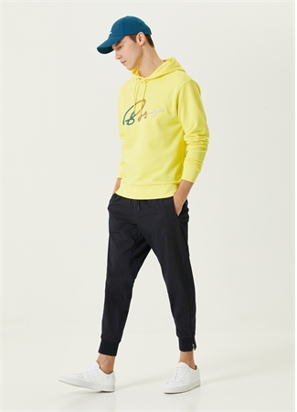 Boss Erkek Lacivert Beli Kordonlu Paçaları Fermuarlı Pantolon 54 IT