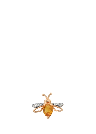 Bee Goddess Kadın Honey Renkli Taşlı Altın Rengi Tekli Küpe Pembe EU Bee Goddess Kadın Honey Renkli Taşlı Altın Rengi Tekli Küpe Pembe EU