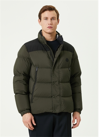 Moncler Erkek Siyah Haki Garni Detaylı Puff Mont 5 US Moncler Erkek Siyah Haki Garni Detaylı Puff Mont 5 US