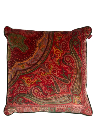 Etro Home Bordo Karışık Desenli 60x60 Dekoratif Yastık Gri Etro Home Bordo Karışık Desenli 60x60 Dekoratif Yastık Gri