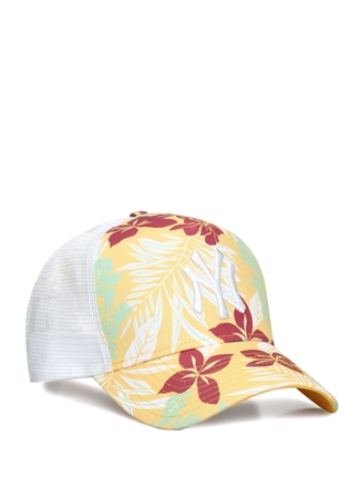 New Era Kadın Trucker Neyyan Beyaz Altın Rengi Desenli Şapka EU New Era Kadın Trucker Neyyan Beyaz Altın Rengi Desenli Şapka EU