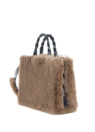 Boobag Kadın Vizon Peluş Omuz Çantası Eu Boobag Kadın Vizon Peluş Omuz Çantası Eu