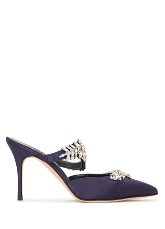 Manolo Blahnik Kadın Lacivert Taşlı Tokalı Gece Ayakkabısı Beyaz 36 Eu Manolo Blahnik Kadın Lacivert Taşlı Tokalı Gece Ayakkabısı Beyaz 36 Eu