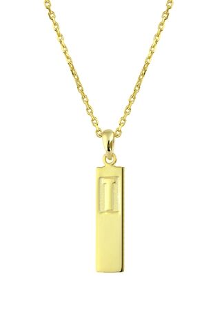 Boga Kadın Harf Detaylı Altın Rengi Kolye EU