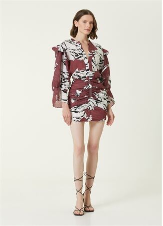 Iro Kadın Gömlek Bordo 34 Fr