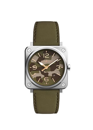 Bell & Ross Erkek Instruments Green Camo Kol Saati EU Bell & Ross Erkek Instruments Green Camo Kol Saati EU