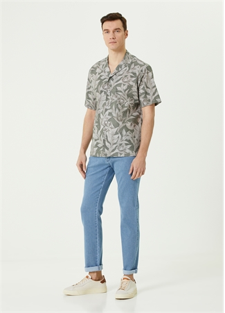 Zegna Erkek Mavi Jean Pantolon 32 It