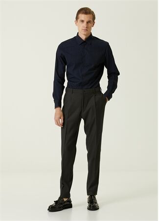 Palzileri Lab Erkek Siyah Pilili Dokulu Yün Pantolon 48 IT Palzileri Lab Erkek Siyah Pilili Dokulu Yün Pantolon 48 IT