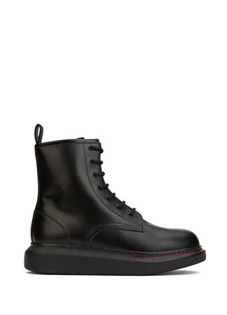Alexander McQueen Kadın Siyah Deri Bot 36 EU