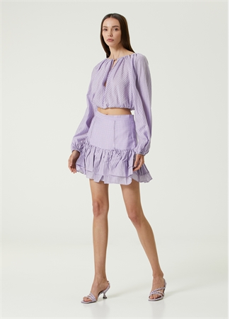 Significant Other Kadın Florence Lila Yüksek Bel Mini Etek Mor 6 US Significant Other Kadın Florence Lila Yüksek Bel Mini Etek Mor 6 US