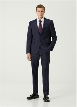 Palzileri Lab Erkek Lacivert Kelebek Yaka Yün Takım 50 IT