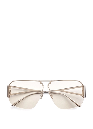 Bottega Veneta Kadın Silver Pilot Stil Güneş Gözlüğü Gri EU Bottega Veneta Kadın Silver Pilot Stil Güneş Gözlüğü Gri EU