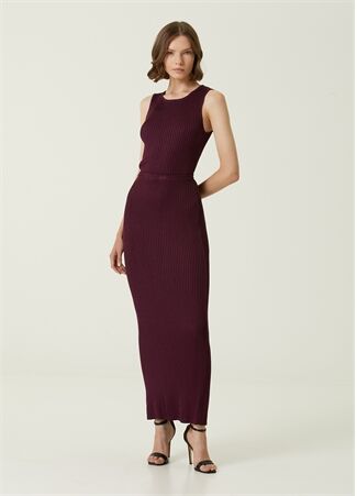 Aya Muse Kadın Mor Maksi Triko Etek S EU