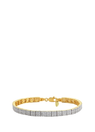 Mers Kadın Gold Taşlı Gümüş Rengi Bileklik Eu