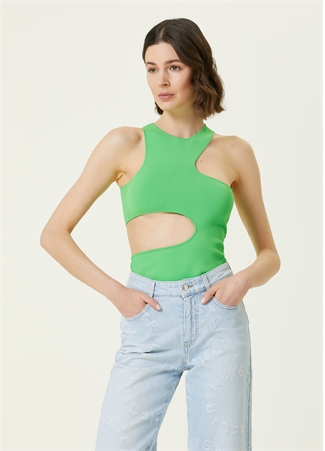 Stella Mccartney Kadın Yeşil Halter Yaka Bluz 38 It Stella Mccartney Kadın Yeşil Halter Yaka Bluz 38 It